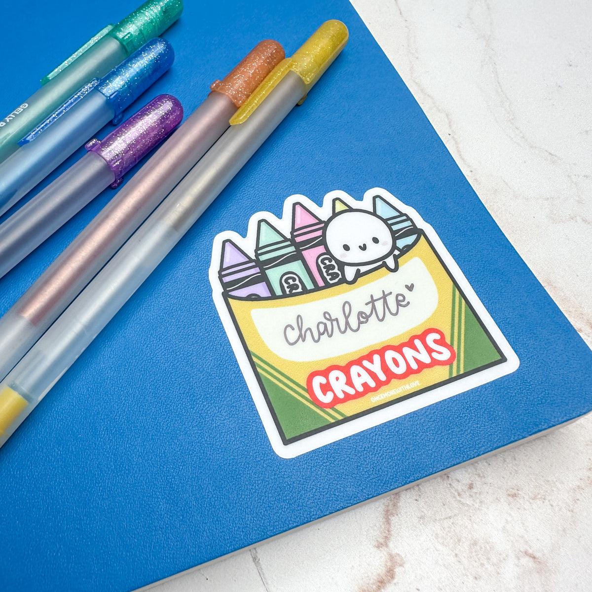 VINYL STICKER - Crayons – OnceMoreWithLove