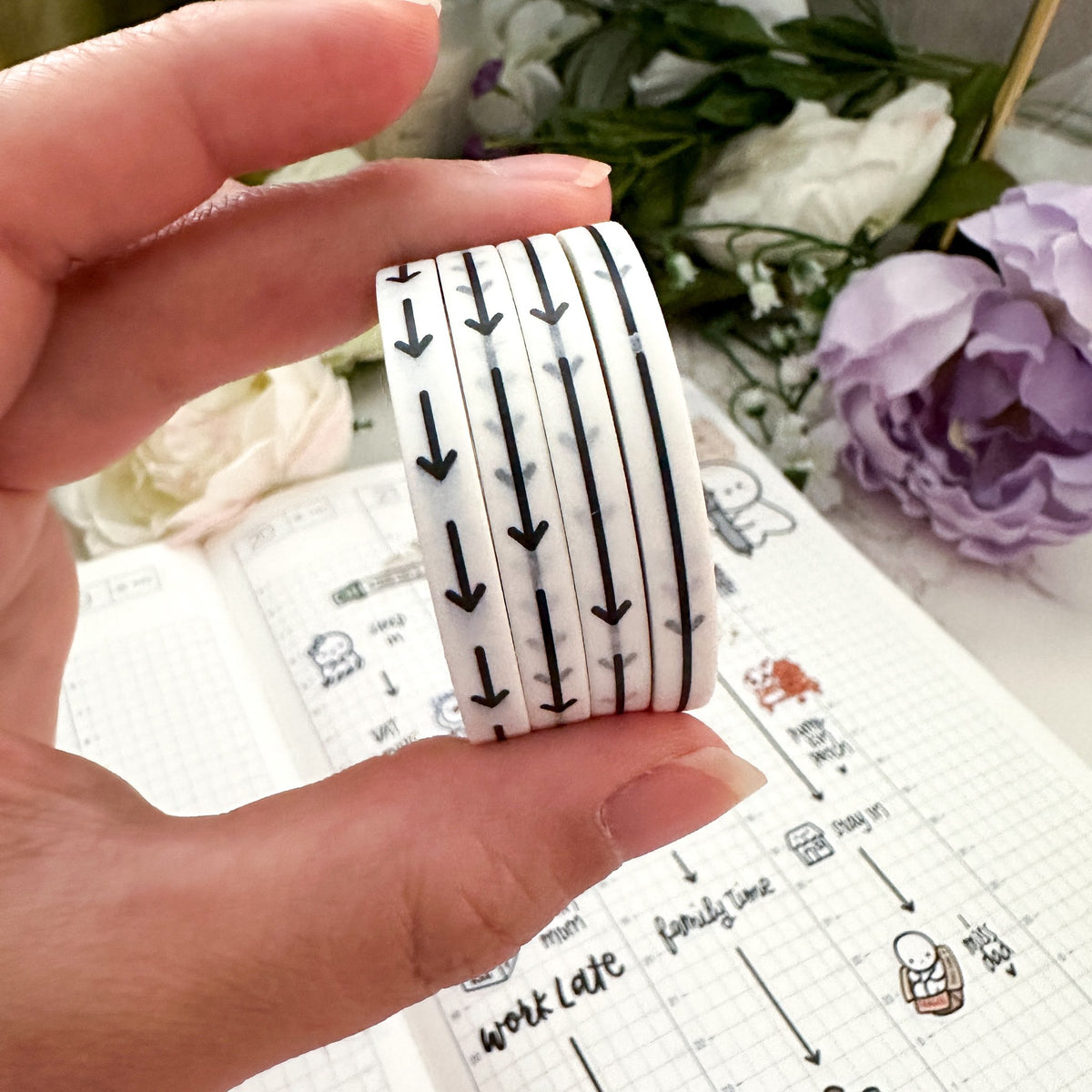 WASHI 5mm - Perforated Arrows Short 10mm – OnceMoreWithLove