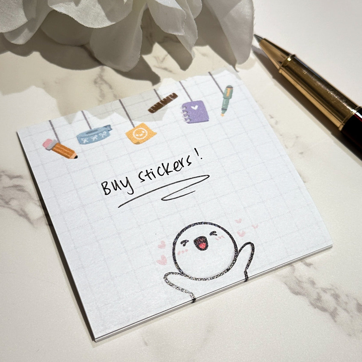 3x3" STICKY NOTE - Stationery Banner – OnceMoreWithLove