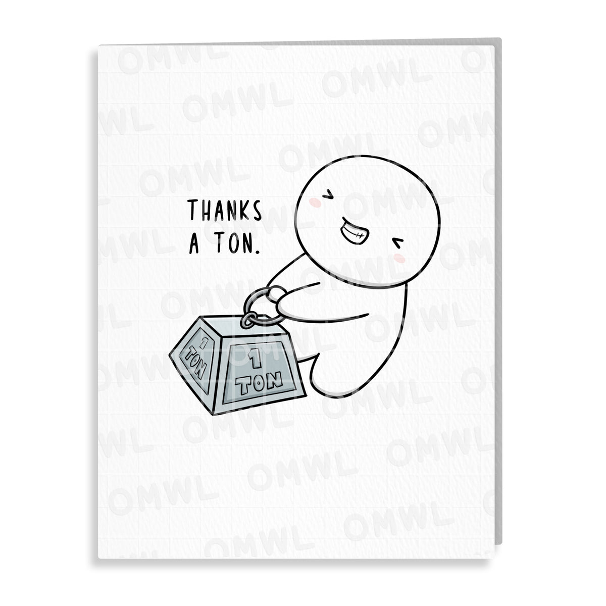 GREETING CARD - Thanks A Ton – OnceMoreWithLove
